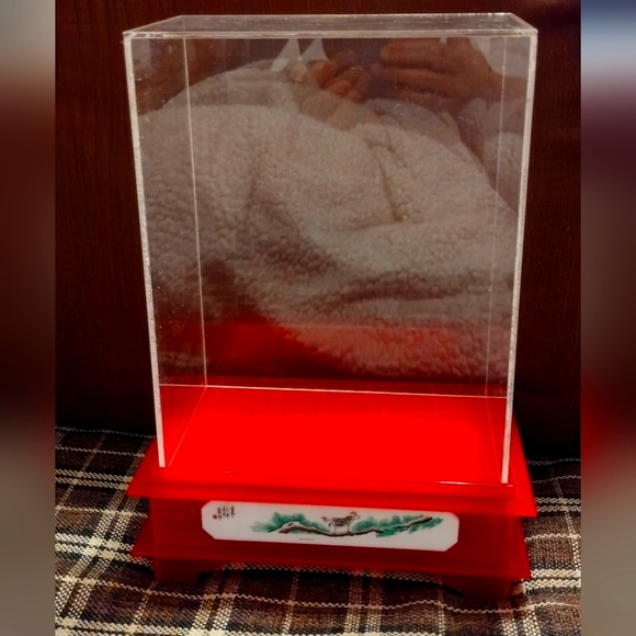 Accents | Red Display Case With Clear Acrylic Cover | Poshmark